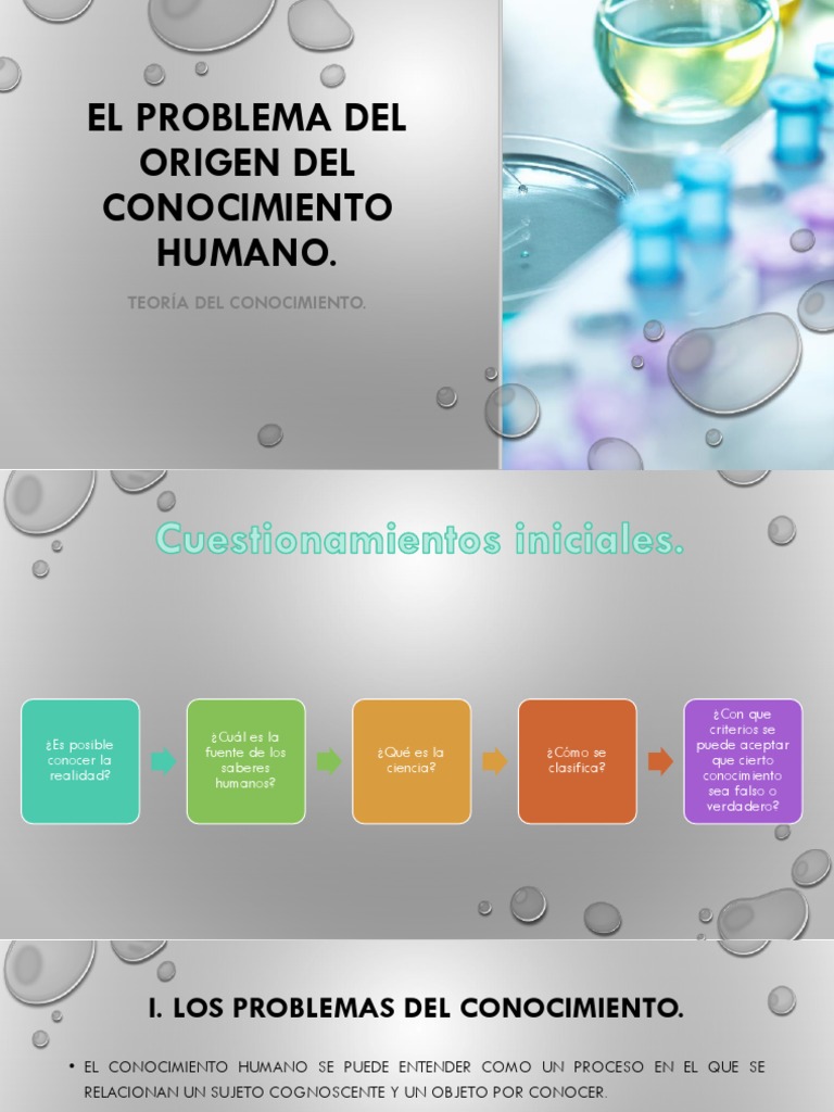 El Problema Del Origen Del Conocimiento Humano | PDF | Conocimiento | Positivismo