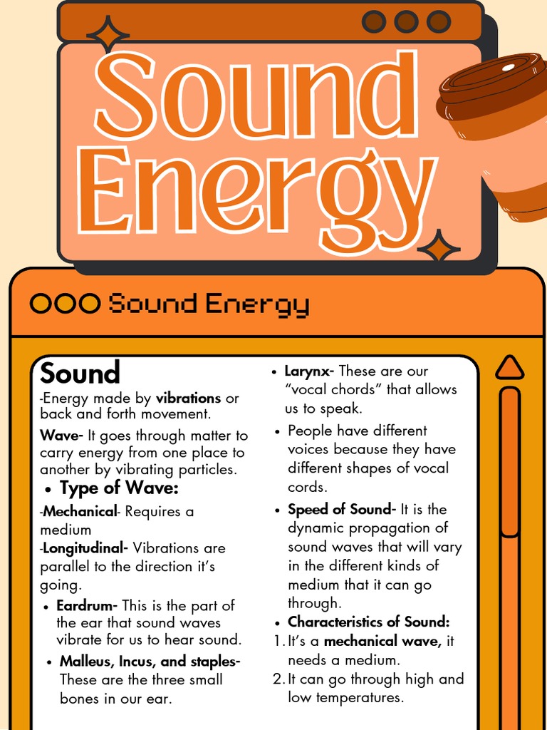 Sound Energy Notes | PDF