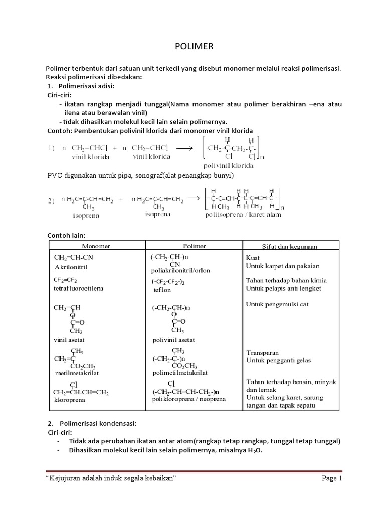 Makromolekul (Polimer, Protein, Karbohidrat, Lemak) | PDF