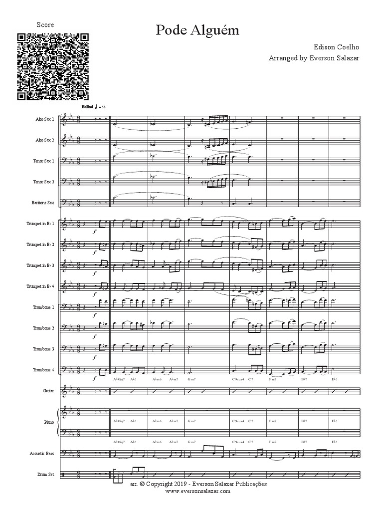 Pode Alguém Big Band - Score | PDF
