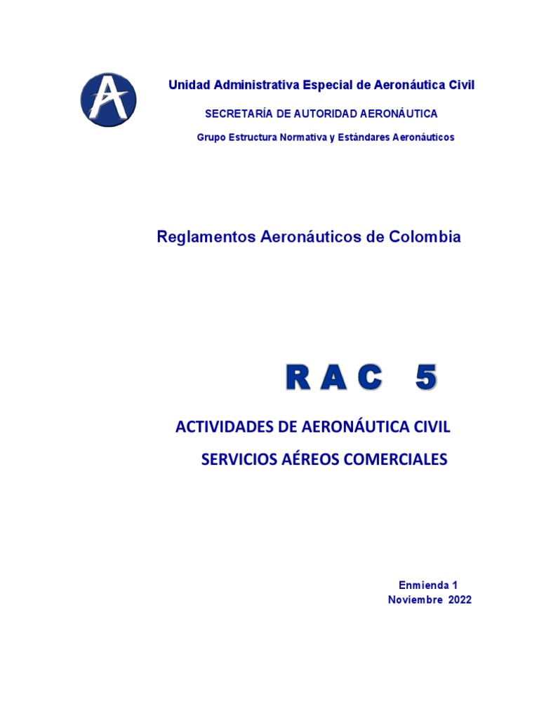Https - WWW - Aerocivil.gov - Co - Normatividad - RAC - RAC 5 ...