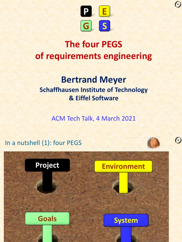 PEGS - Bertrandmeyertechtalkslides - Updated | PDF | Object (Computer Science) | Abstraction ...