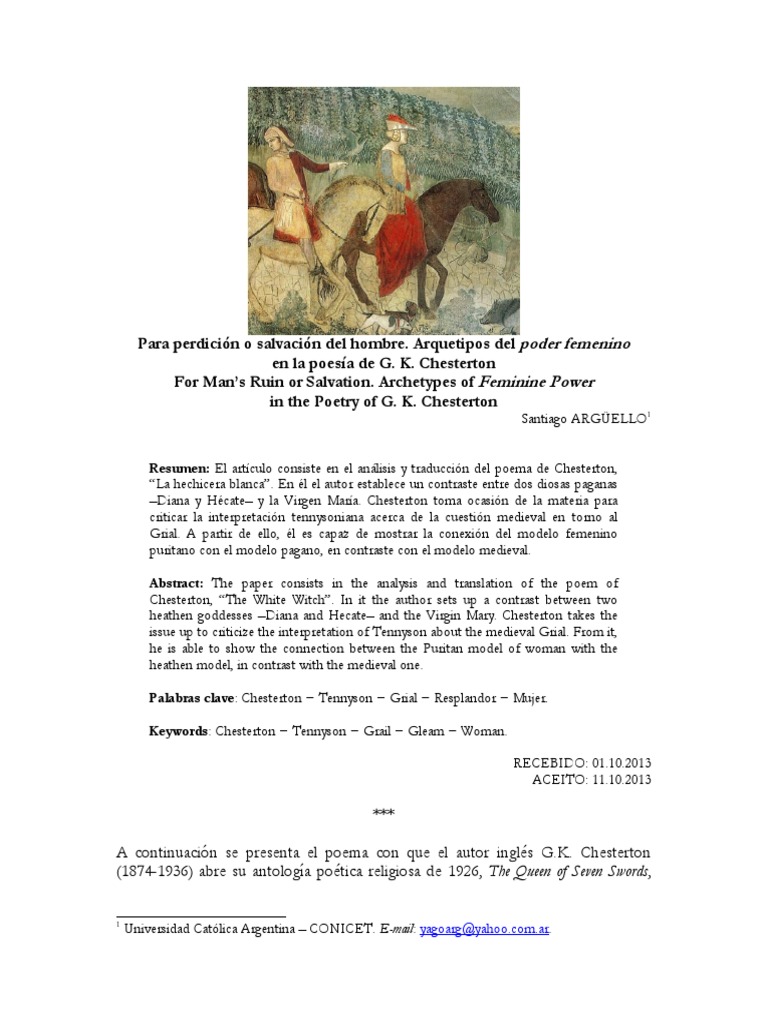 Para Perdici N o Salvaci N Mirabilia | PDF | GK Chesterton