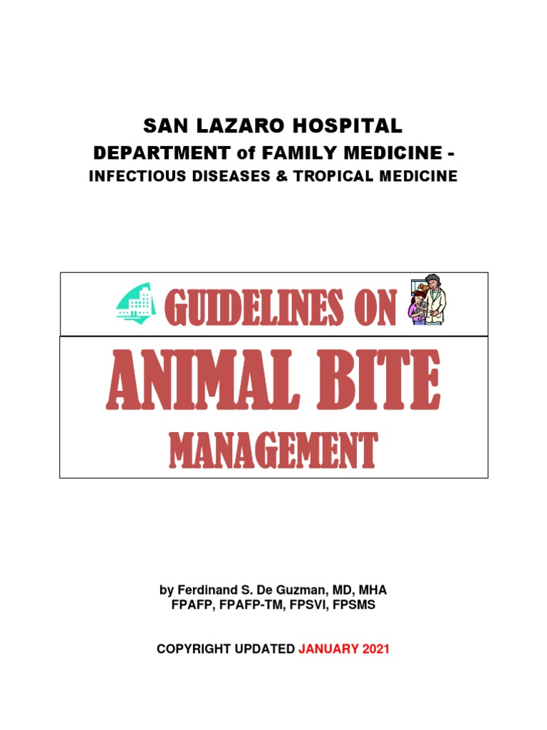 Animal Bite Module 2021 | PDF | Rabies | Vaccines