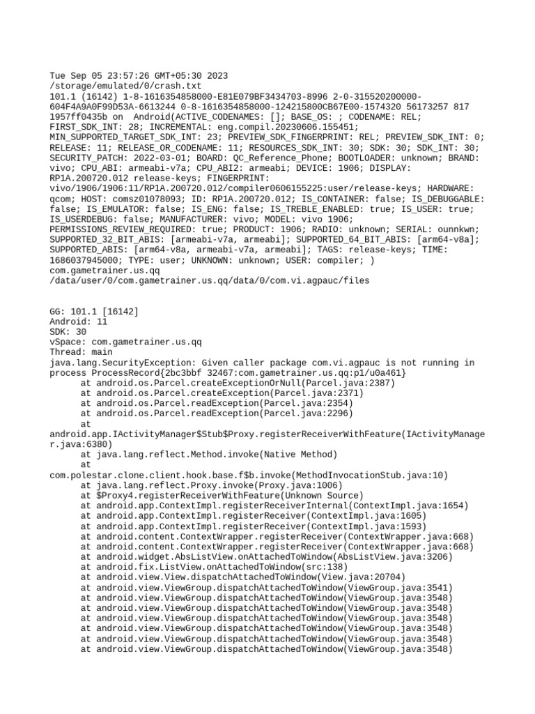 Crash Pdf Java Programming Language Android Operating System