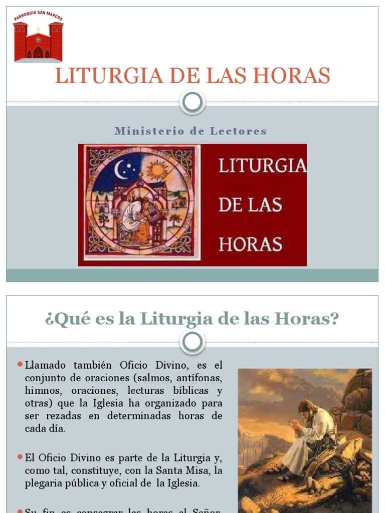 Liturgia de Las Horas | PDF | Oración | Misa (liturgia)