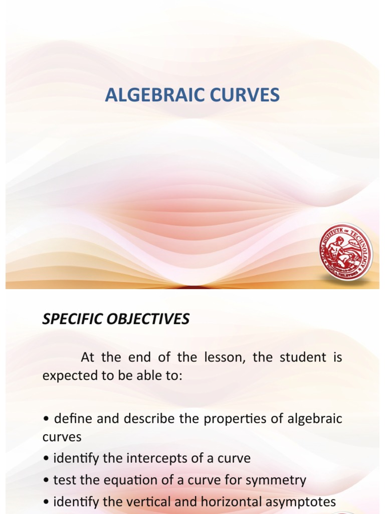 Day 7 - Algebraic Curves | PDF | Asymptote | Cartesian Coordinate System