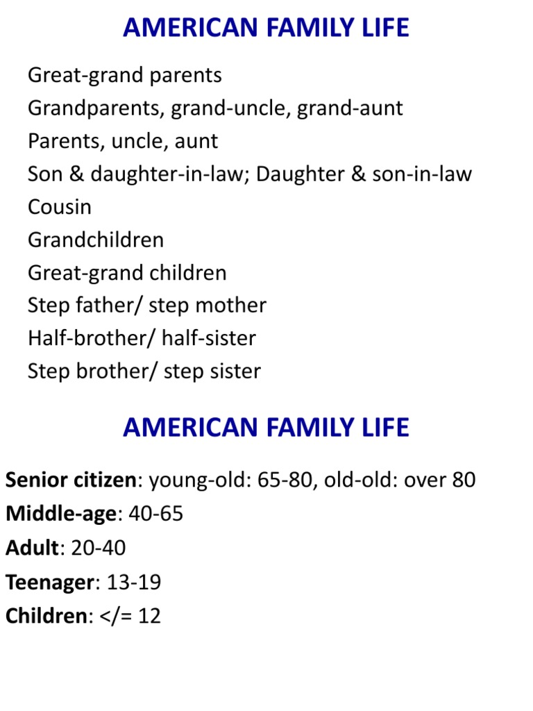 Understanding American Family Dynamics | PDF