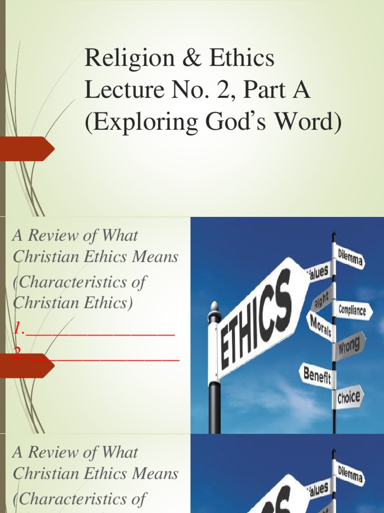 Religion & Ethics Lecture 2 (Part A, Workbook) | PDF | Ten Commandments ...