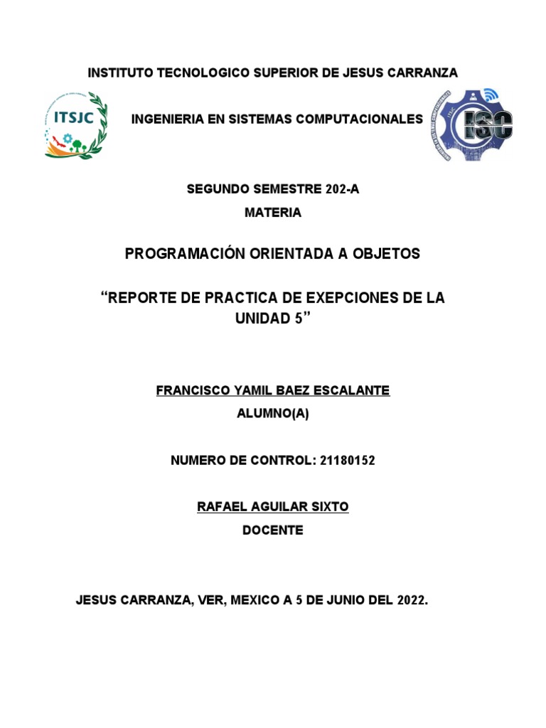 Manejo de Excepciones en Java | PDF