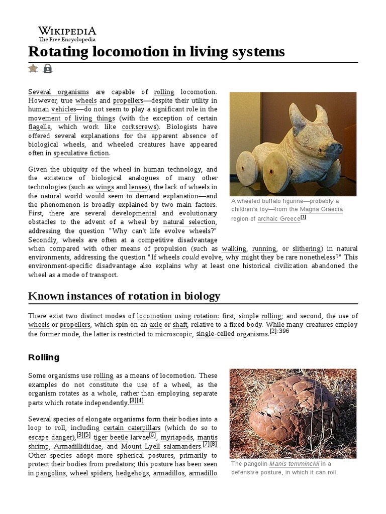 Rotating Locomotion in Living Systems | PDF | Nature