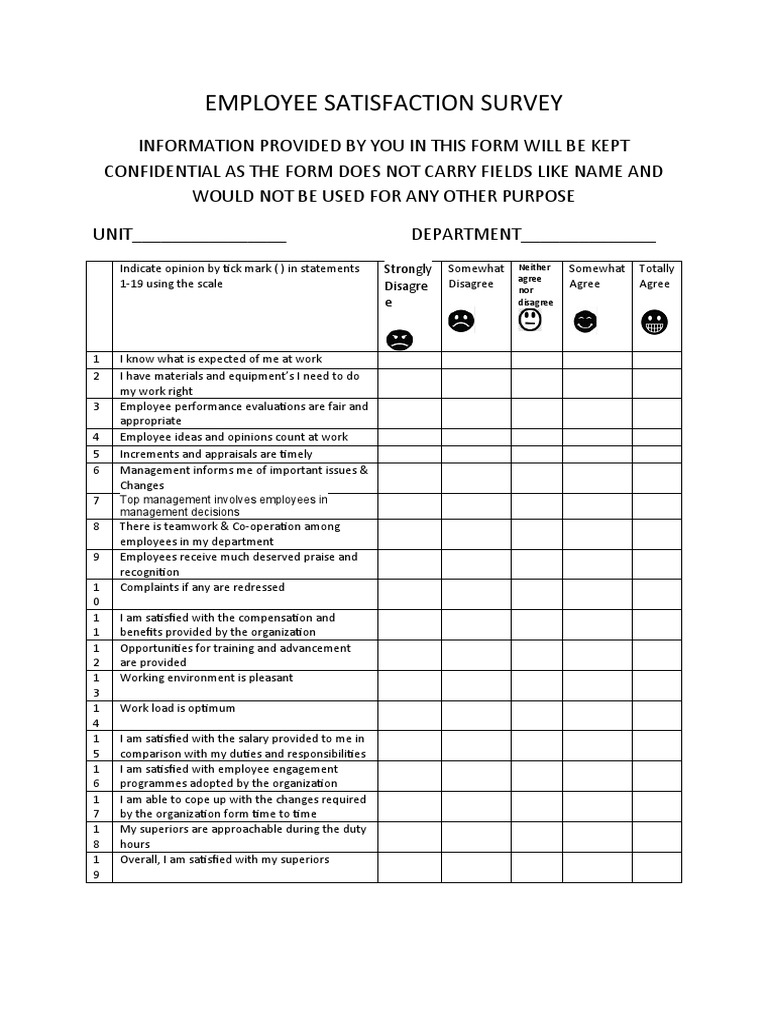 Ash Employee Satisfaction Survey | PDF