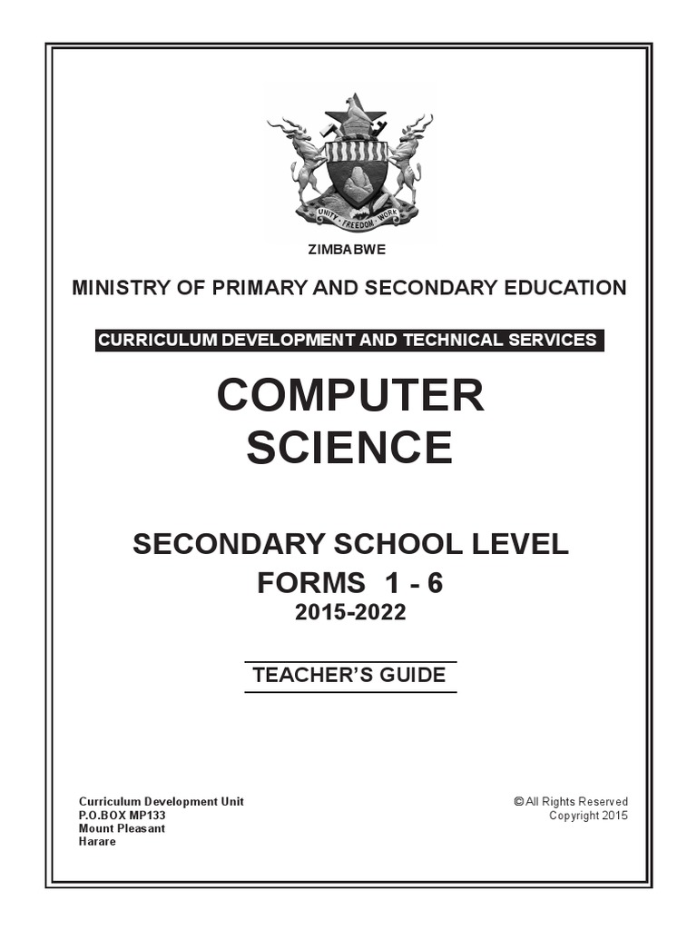 Computer Science Forms 1-6 | PDF | Educational Technology | Curriculum