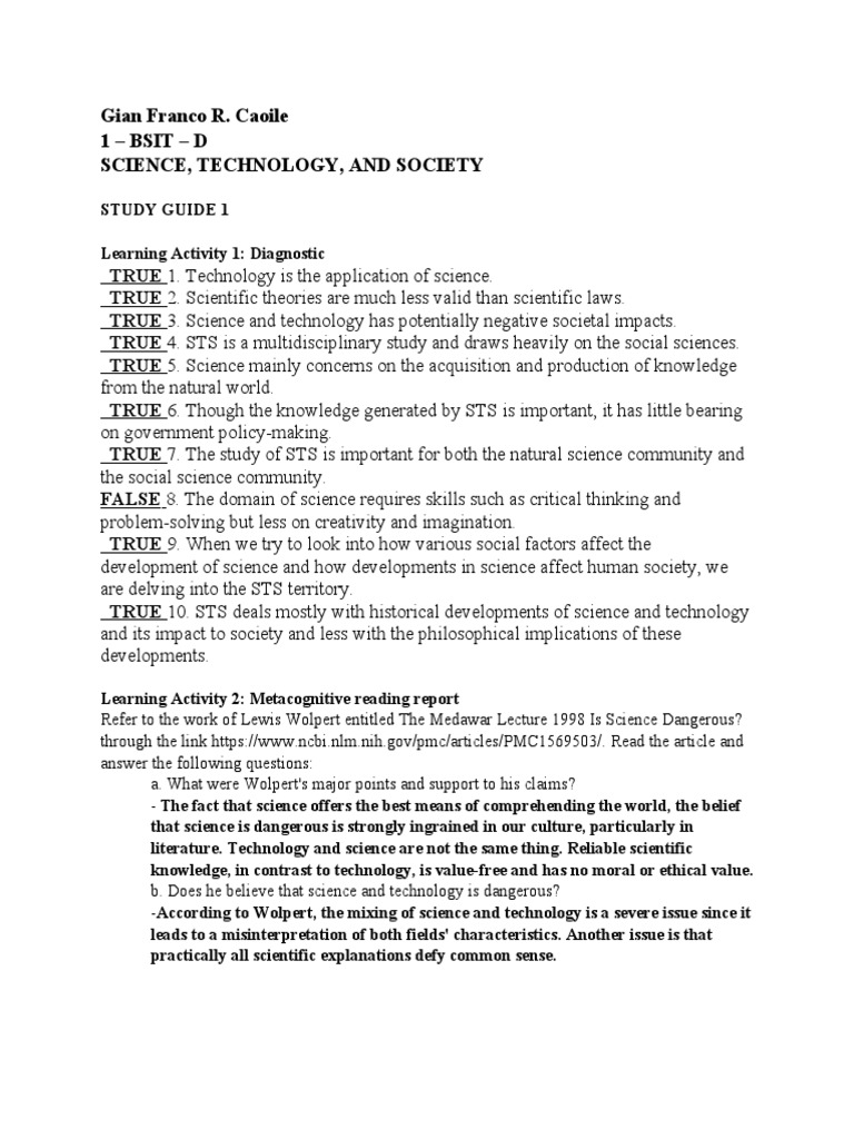 STS Module 1-7 | PDF