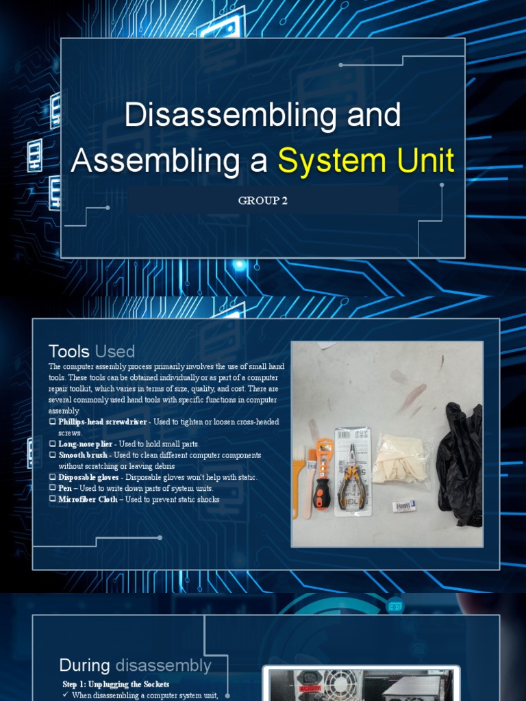 Disassembling-And-Assembling-System-Unit (GROUP 2) | PDF | Electrical Connector | Computer Hardware
