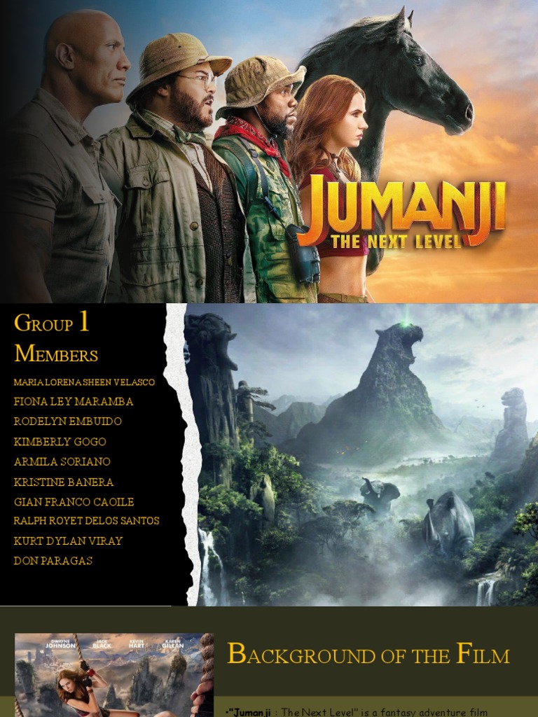 Group 1 Film Analysis - (Jumanji The Next Level) | PDF