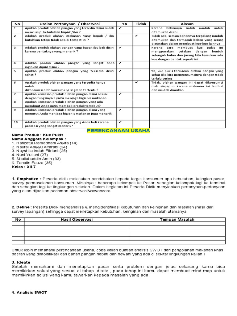 Perencanaan Riset Pasar | PDF