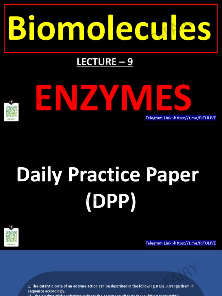 Biomolecules (DPP-9) - Compressed | PDF | Enzyme | Active Site