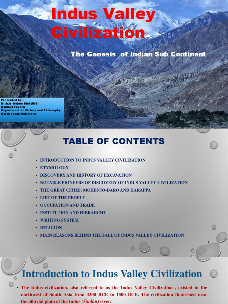 Indus Valley Civilization Overview | PDF | Social Science