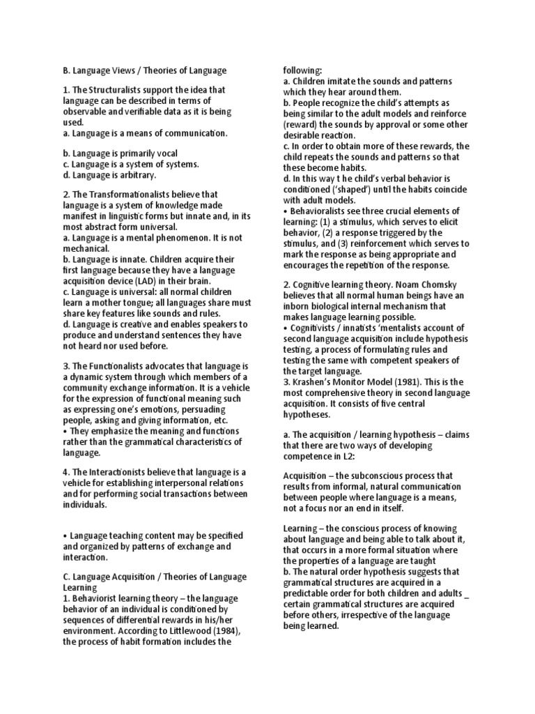 B. Language Vie-WPS Office | Download Free PDF | Language Acquisition | Learning