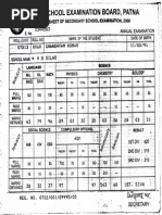SSLC marks card | PDF