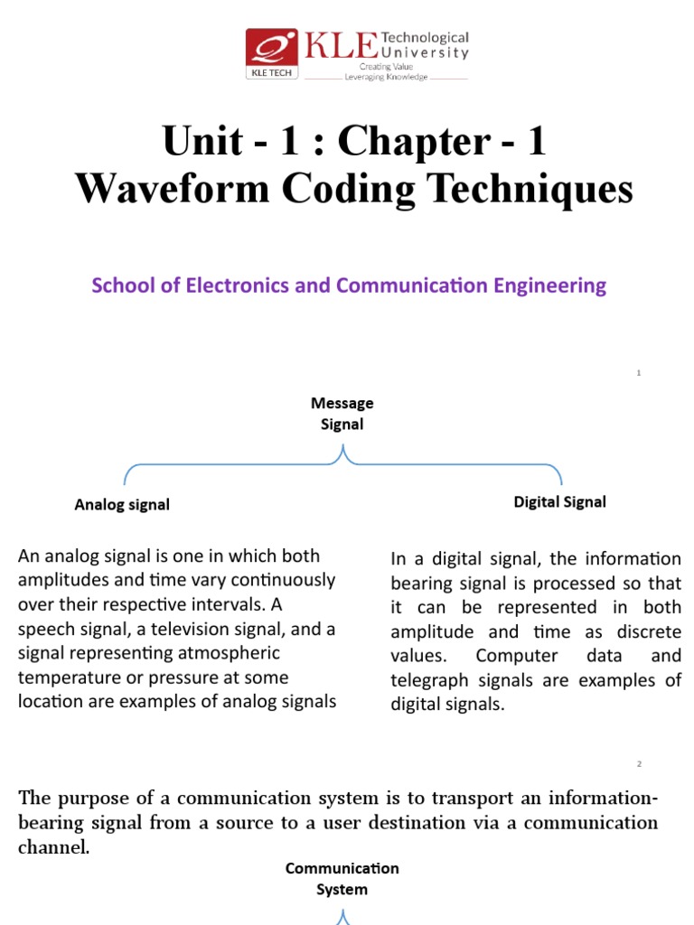 Unit1-Chapter1 - CS-2-uddar Sir | Download Free PDF | Sampling (Signal Processing) | Modulation