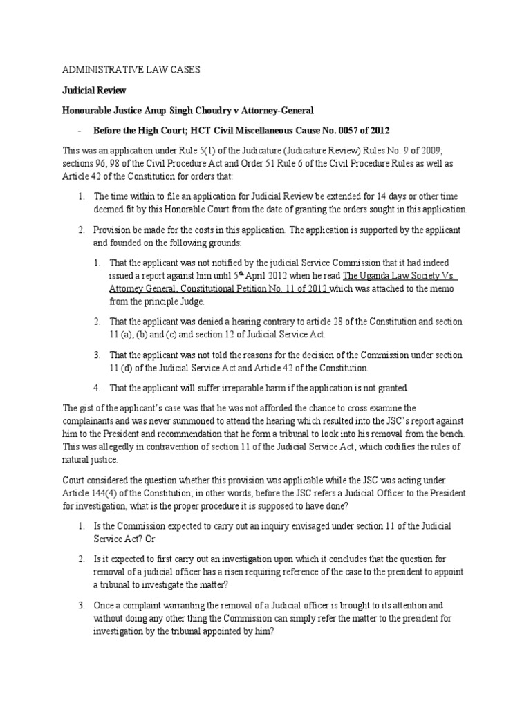 Case Summaries | PDF | Mandamus | Certiorari