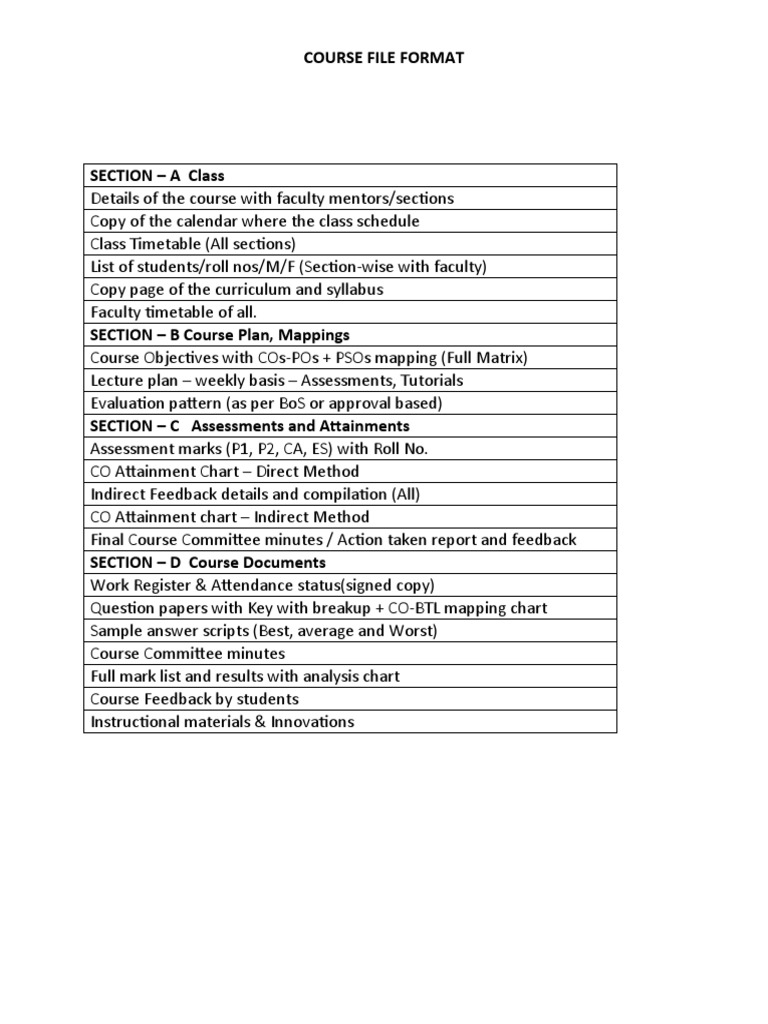 LATEST NBA Course File | PDF