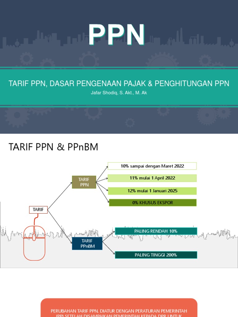 Tarif PPN, DPP, Dan Penghitungan PPN | PDF | Pengelolaan Keuangan & Uang