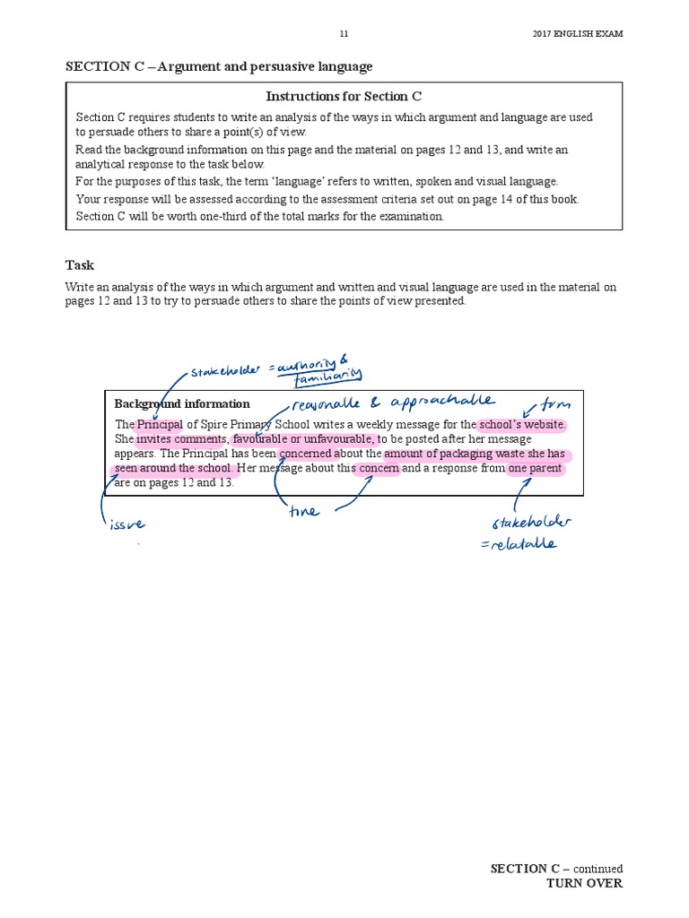2017 Exam Annotations | Download Free PDF | Humour