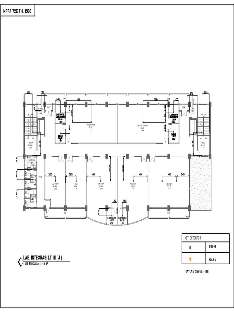 NFPA 72E TH. 1990: Lab. Integrasi Lt. Iii (J) | PDF