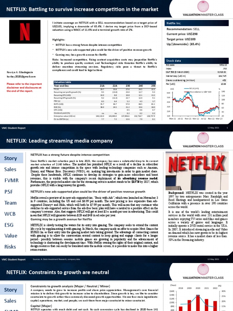 Netflix Pitch Book | PDF