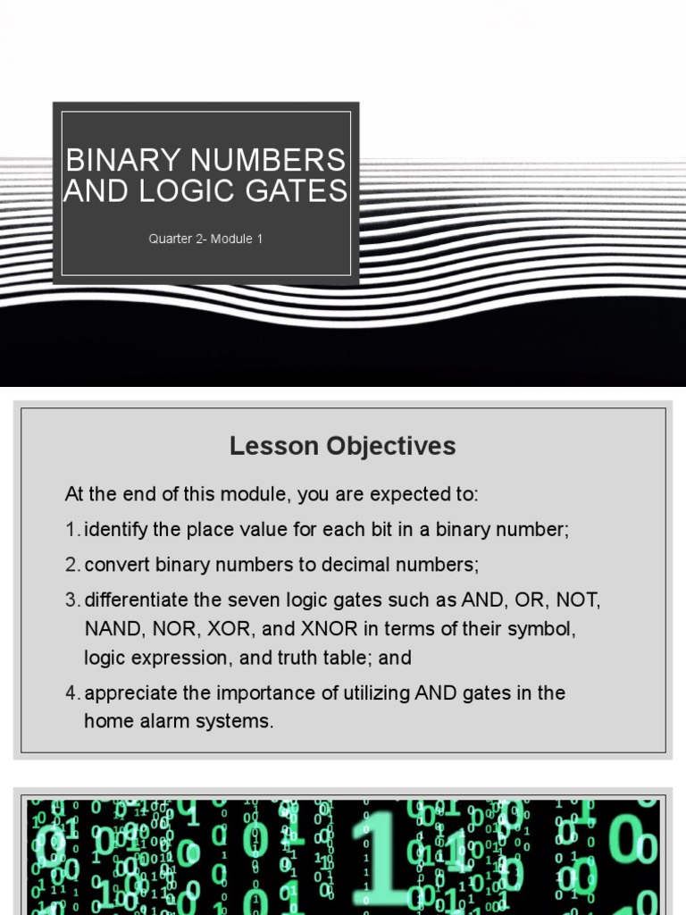 Binary Numbers and Logic Gates | PDF | Logic Gate | Mathematical Logic Binary Numbers and Logic Gates | PDF | Logic Gate | Mathematical Logic
