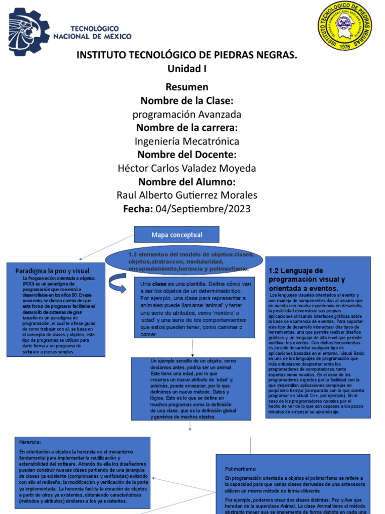 Programación Avanzada en POO y Visual Basic | PDF | Herencia (Programación Orientada a Objetos ...