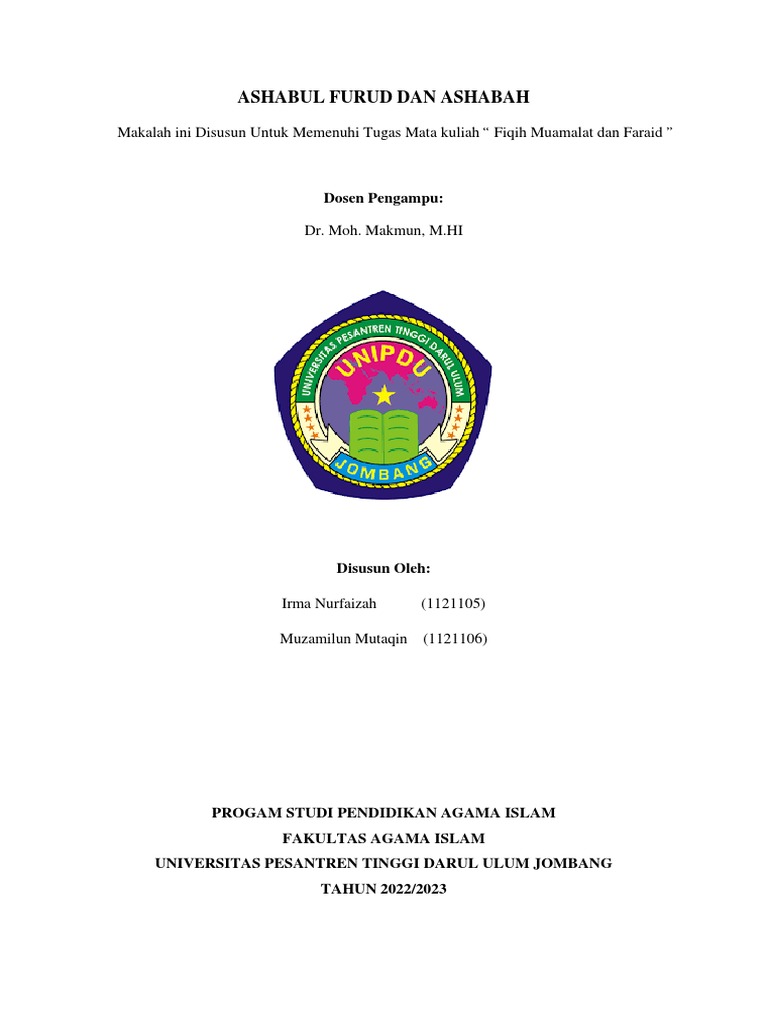 ASHABUL FURUD DAN ASHABAH KLMPK 8 | PDF