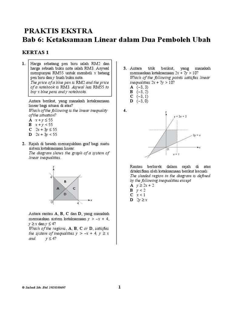 Praktis Ekstra Ting 4 Bab 6 | PDF