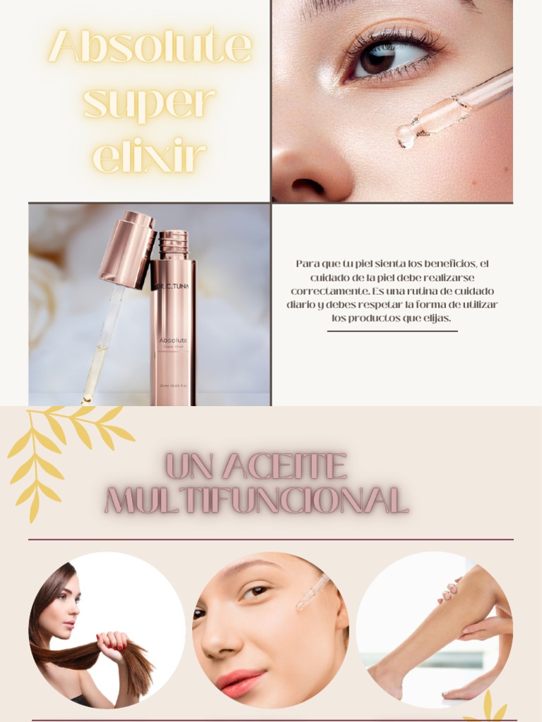 Beneficios del Absolute Super Elixir | PDF | Petróleo | Piel
