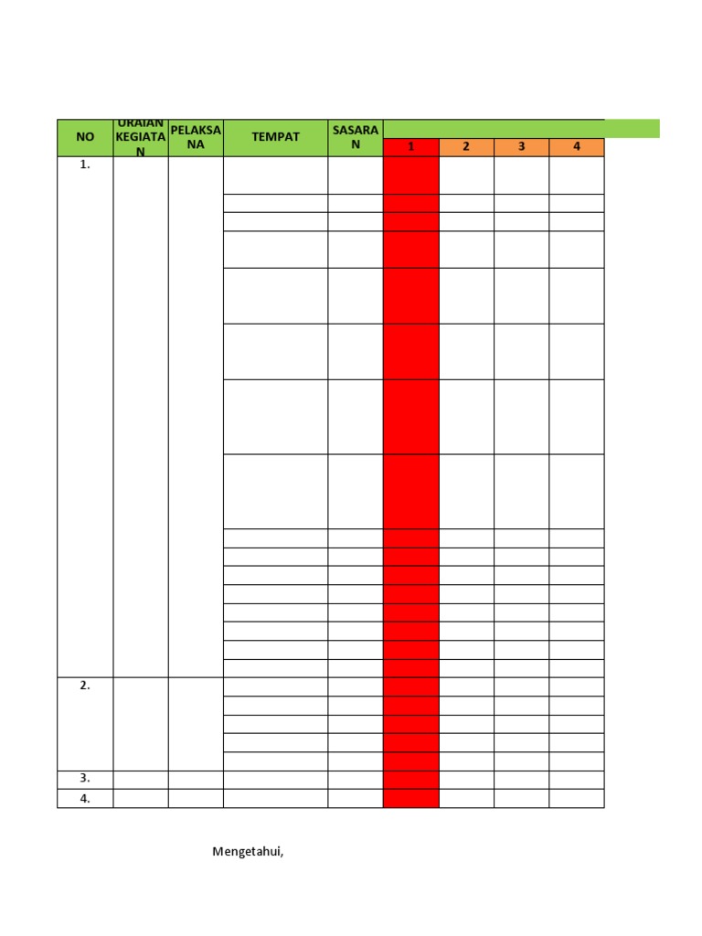 Jadwal Bulanan Surveilance | PDF