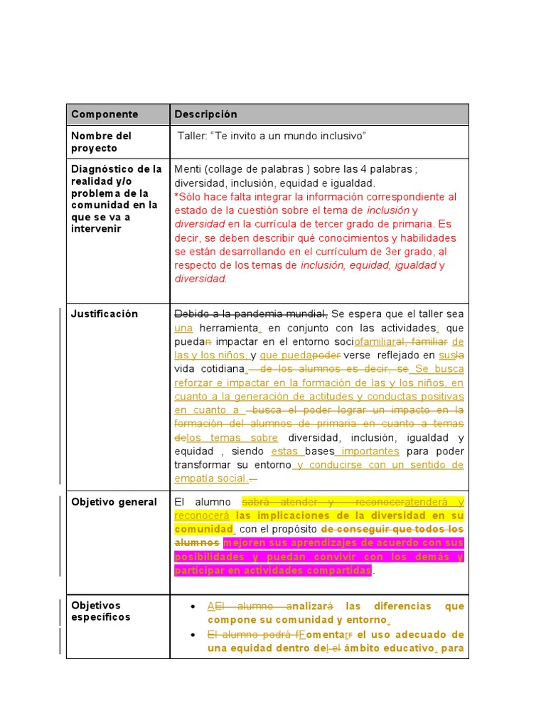 Proyecto Inclusión - Equipo2 | PDF | Salud y bienestar