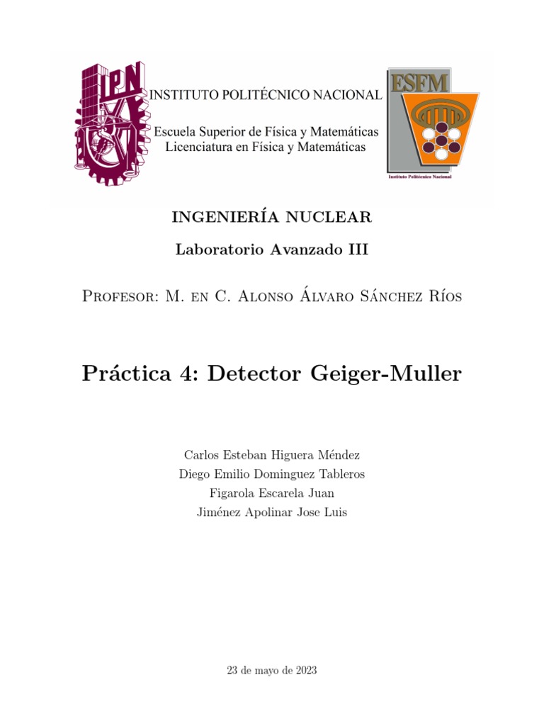 Práctica_4__Detector_Geiger_Muller | PDF
