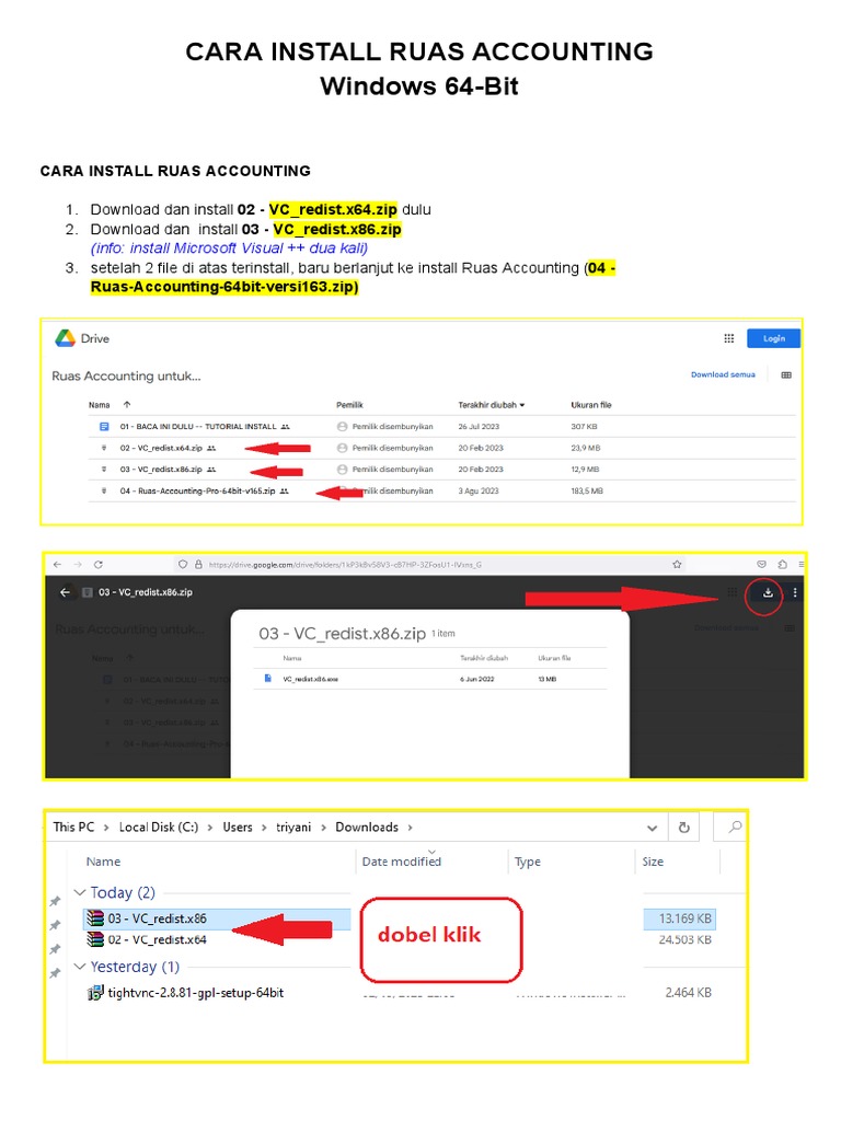 Cara Install Ruas Accounting | PDF