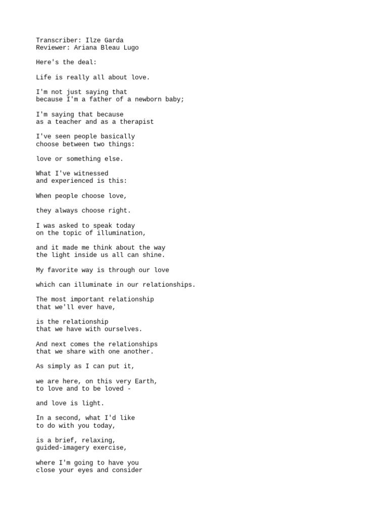 (English) How To Love and Be Loved - Billy Ward - TEDxFoggyBottom ...