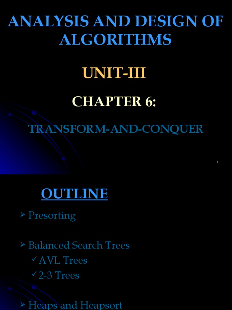 Transform-and-Conquer Algorithms | PDF | Algorithms And Data Structures | Theoretical Computer ...