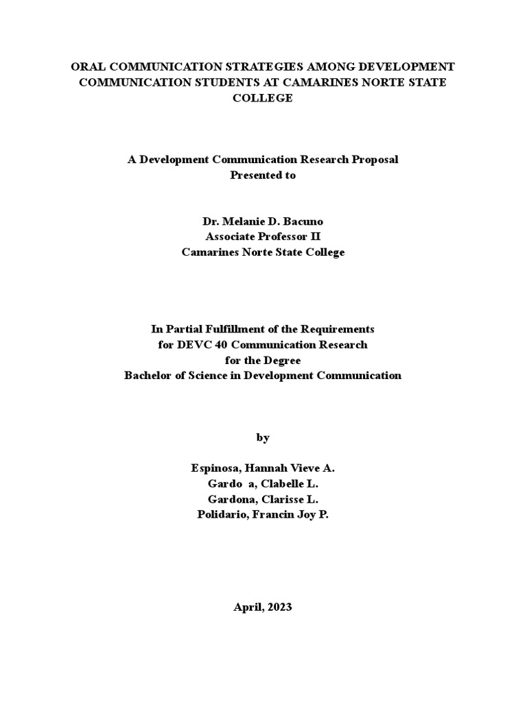 Revised Research Proposal | PDF