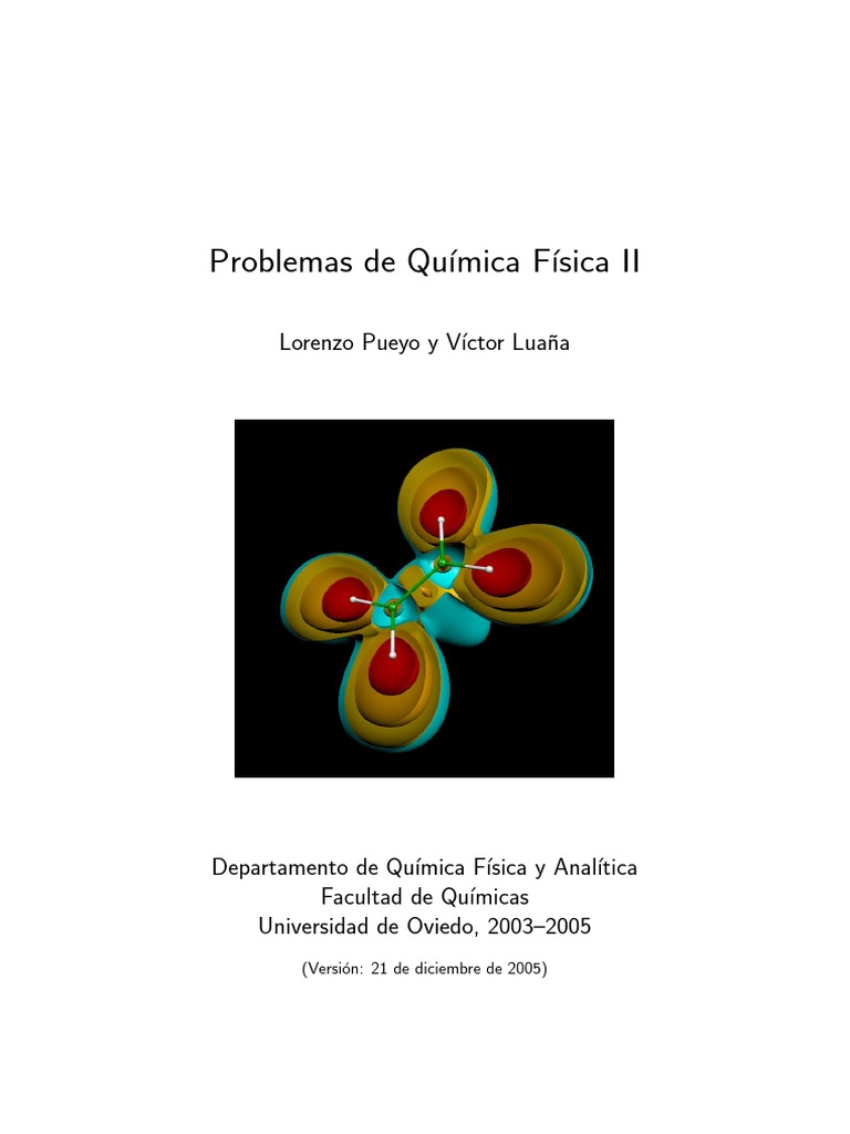 Problemas de Química Física II | PDF | Cinética química | Molécula Diatómica