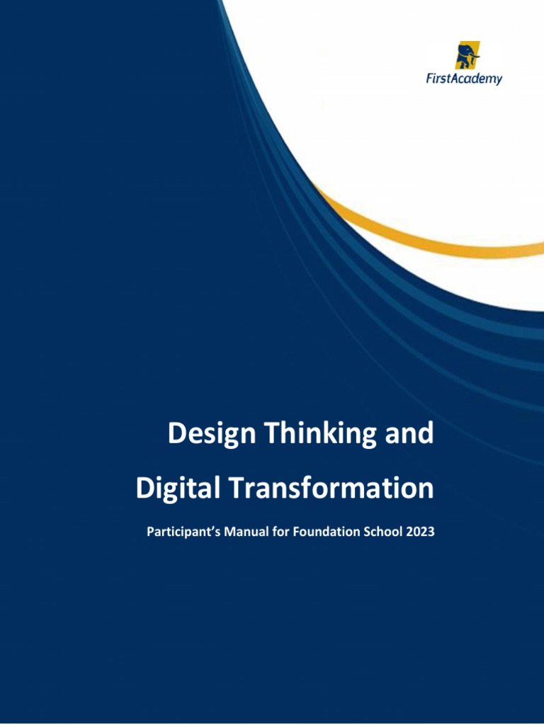 Design Thinking and Digital Transformation Manual 2023 | PDF | Creativity | Design Thinking