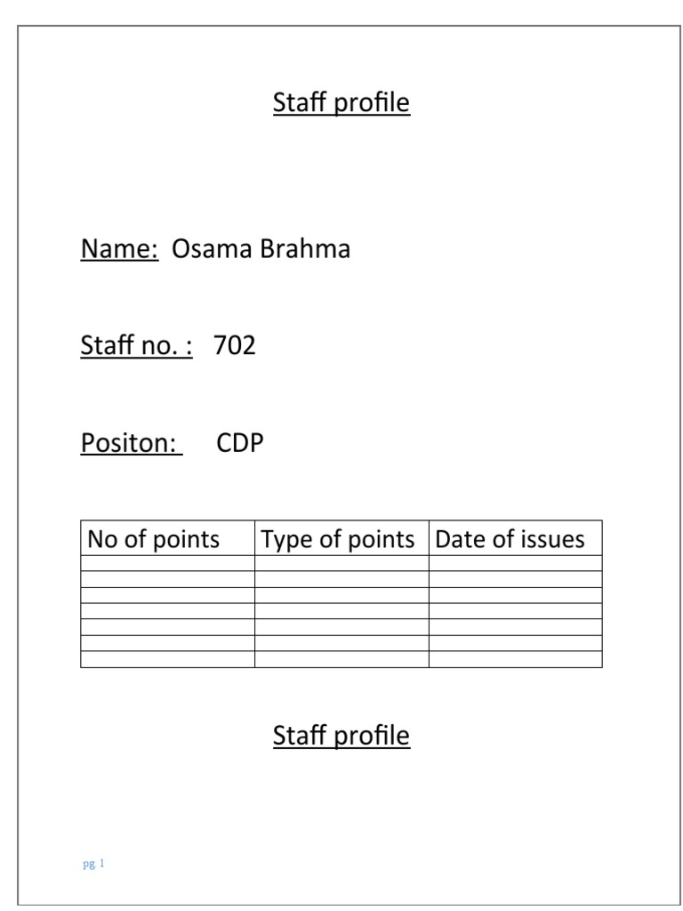 Staff Profiles of Culinary Team | PDF