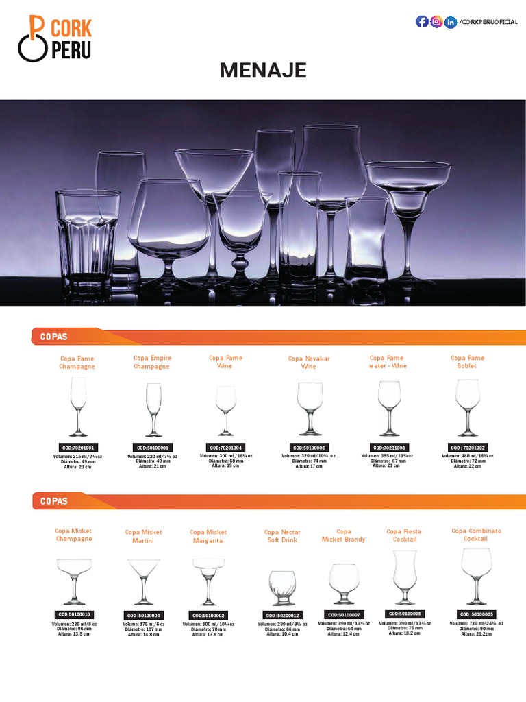 Catálogo Menaje | PDF | Bebidas alcohólicas | Bebida