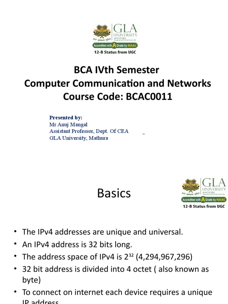 Lecture 16 IP Addressing | PDF | Network Architecture | Computer ... Lecture 16 IP Addressing | PDF | Network Architecture | Computer ...