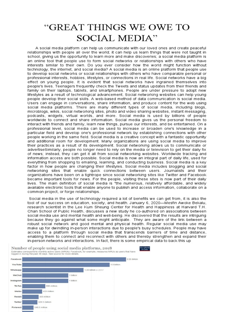 Argumentative Essay | PDF | Social Media | Popular Culture & Media Studies